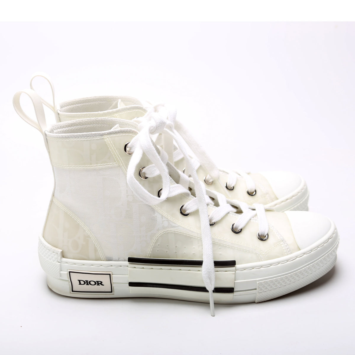 B23 Hightop Sneakers Size 36 White/Black