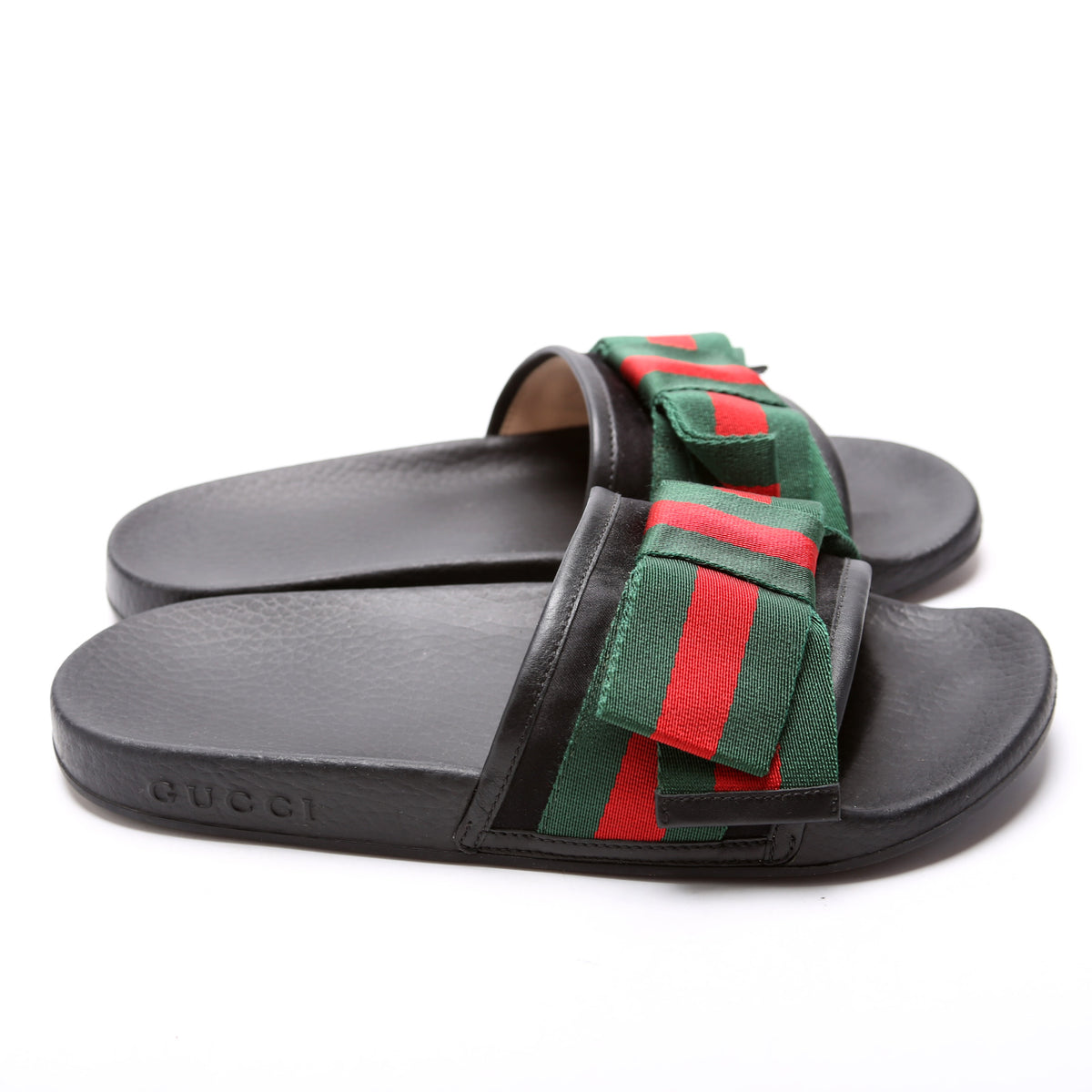 Rubber Web Bow Slides Size 37
