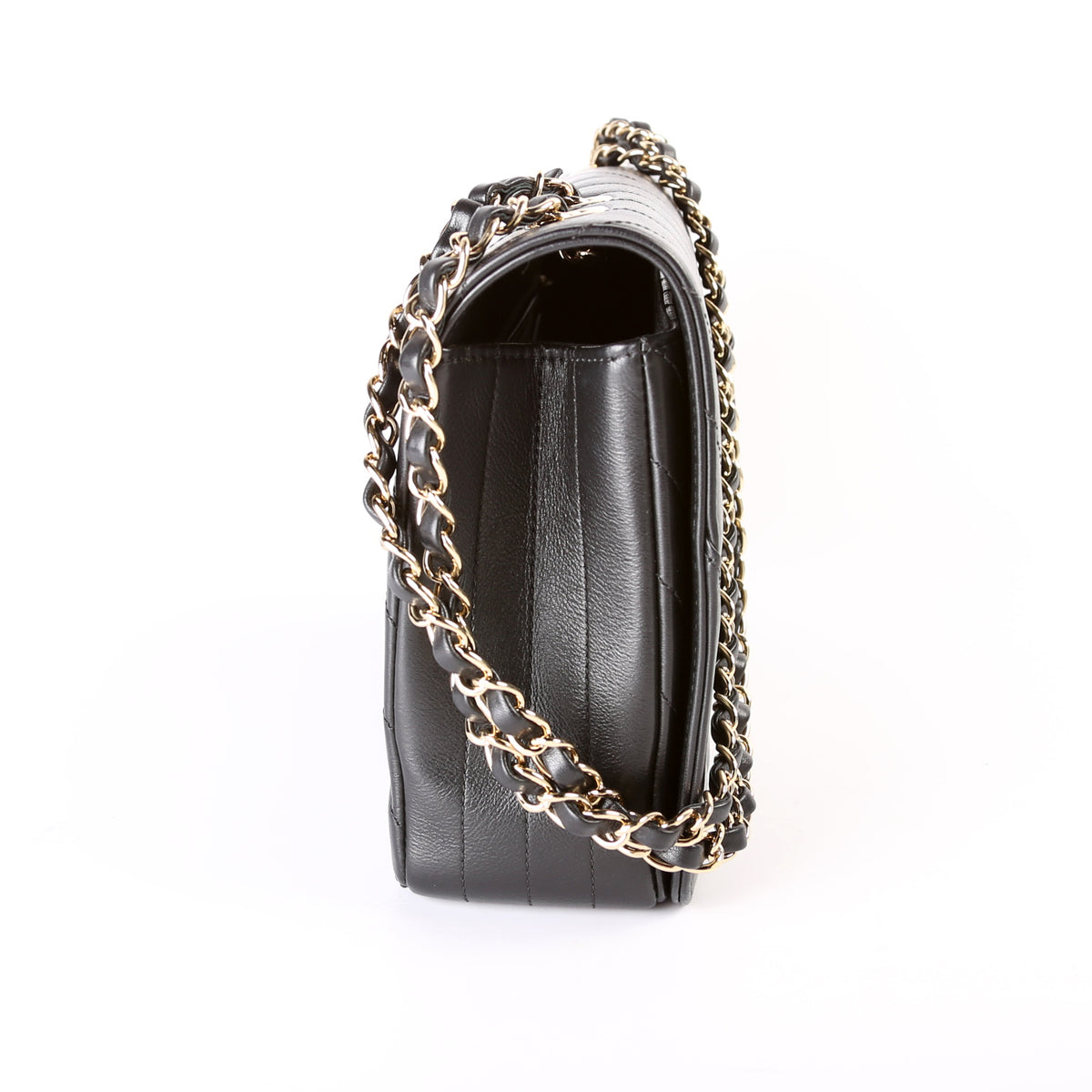 Statement Flap Bag Large Quilted Chevron Calfskin 27M