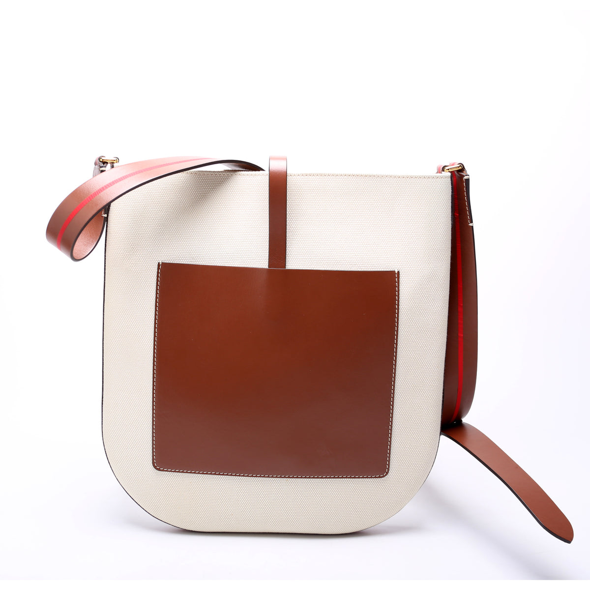 Anne Logo Canvas Shoulder Bag