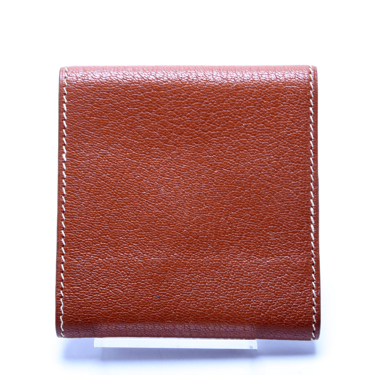 Courchevel Leather Post It Notepad Holder GM Brown