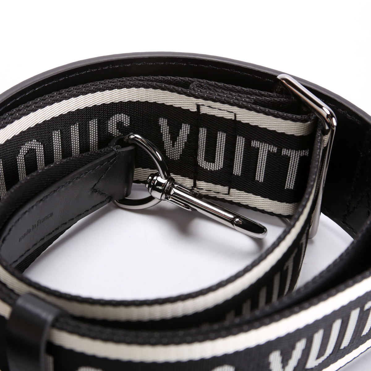 Jacquard Sporty Bando Strap Black/White