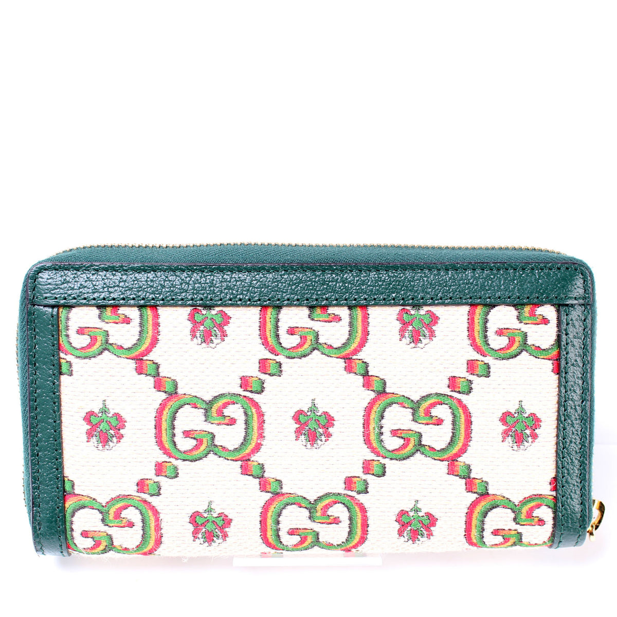 676293 Gucci 100 Centennial Canvas Zip Around Wallet