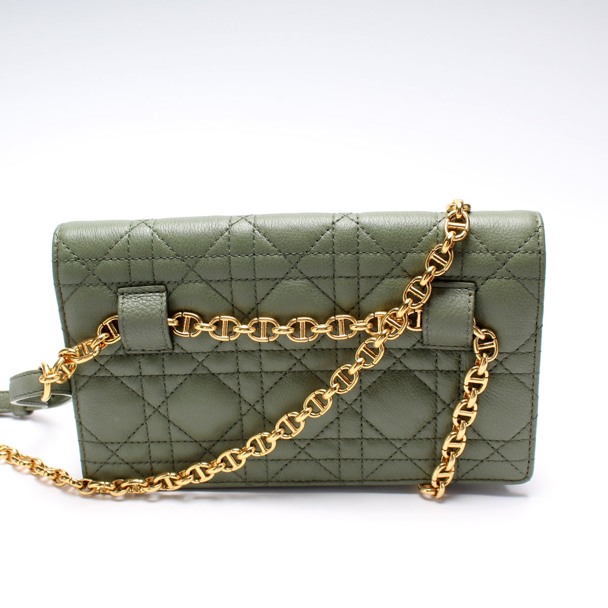 Caro Chain Belt Pouch Cannage Calfskin