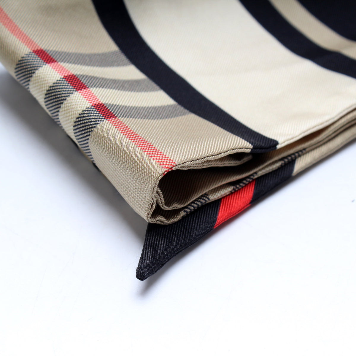 Triple Check TB Ribbon Scarf