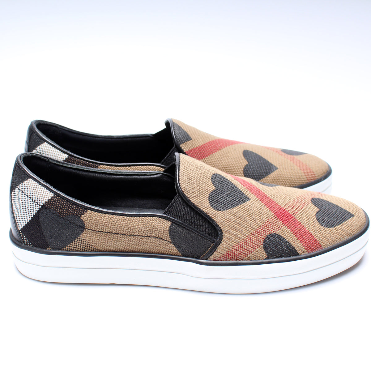 Heart Check Slip On Sneakers Size 37
