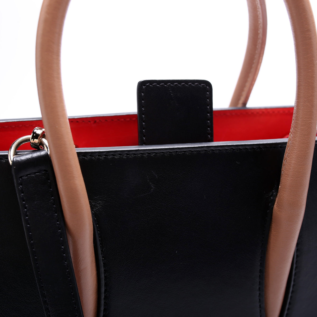 Paloma Small Calfskin/Patent Leopard Satchel