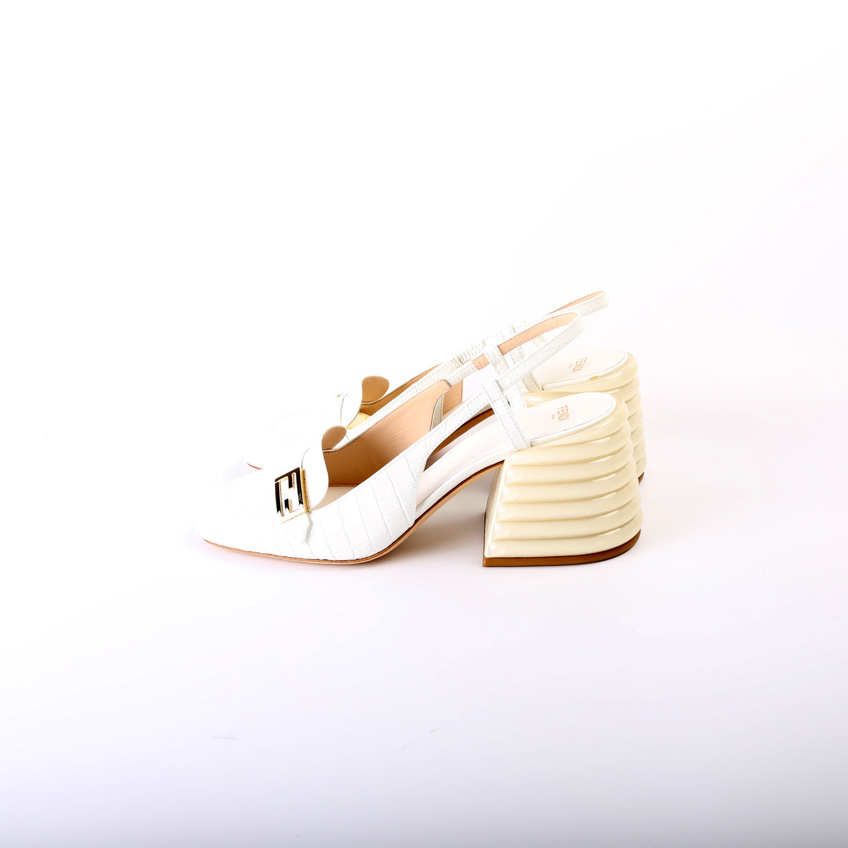 FF Crocodile Slingbacks Size 40