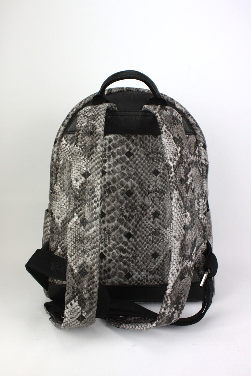 MCM Stark Classic Backpack in Snakeskin Print